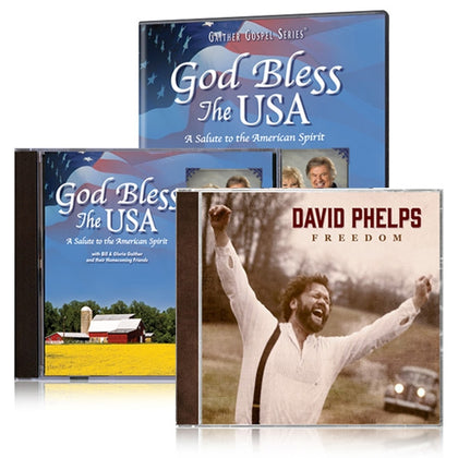 God Bless The USA DVD & CD w/ David Phelps: Freedom CD – Gaither Online ...